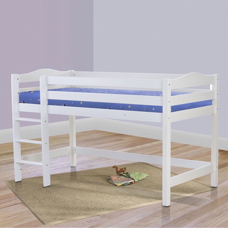 Double decker bed DREAMZ solid wood double decker bunk ber white Shopee Malaysia