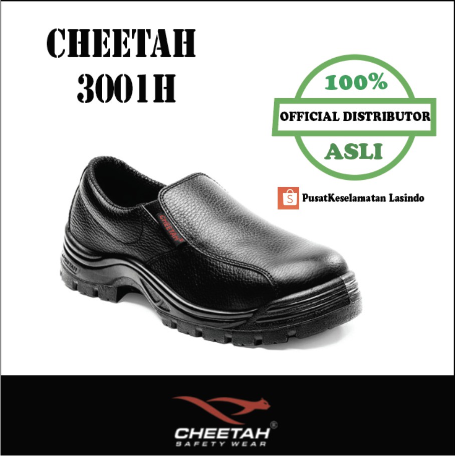 Cheetah Safety Shoes 3001H (Black) | Shopee Malaysia