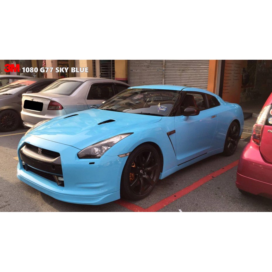 3M 1080 G77 GLOSS SKY BLUE Car Wrap Vinyl Film Bike Phone DIY Stickers ...