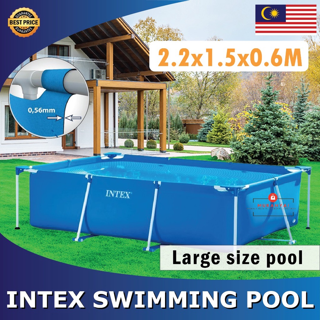 Swimming Pool 2.2M Intex Kolam Renang Besar Bestway Swimming Pool ...