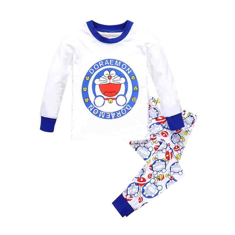 2-7 Years Kids Cotton Doraemon Pyjamas/Casual suit Top+Trousers Baby ...