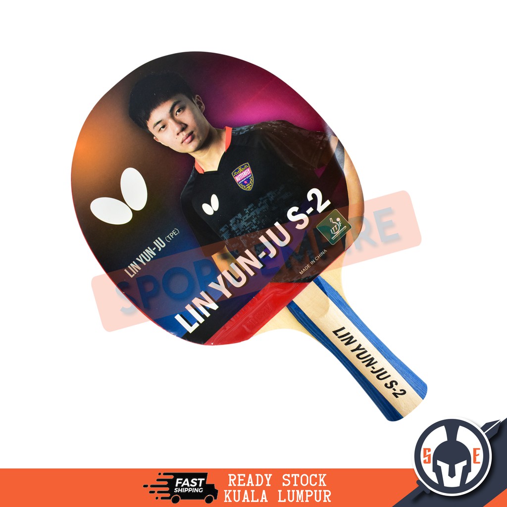 Butterfly Lin Yun-Ju S2 Table Tennis Bat Shakehand 100% Authentic | Shopee Malaysia