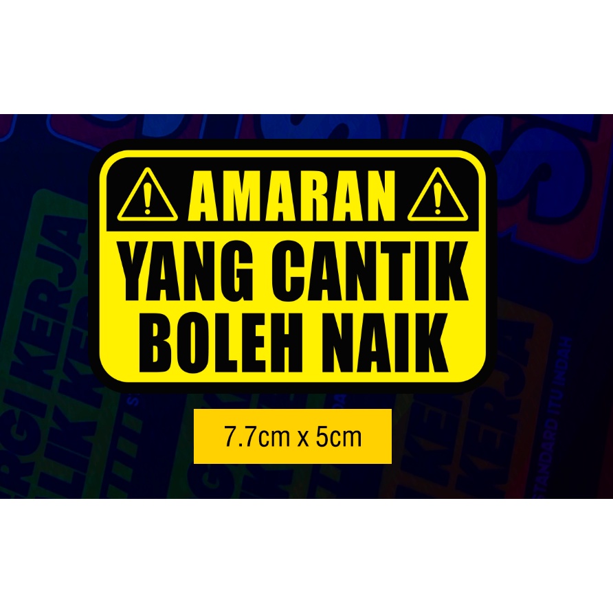 STICKER PRINT AMARAN (INI BARANG BUKAN BAPAK KAU PUINYA)🔥🔥🔥 | Shopee ...