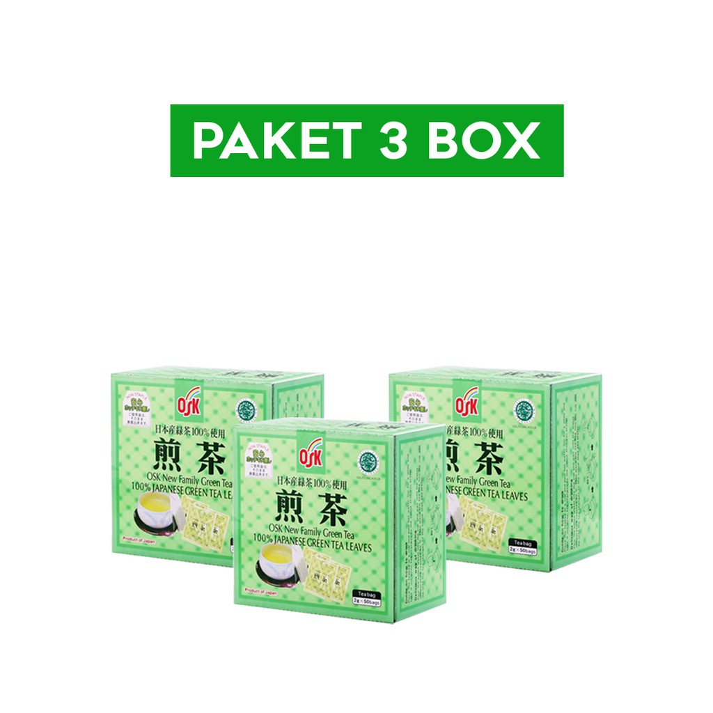 Osk Japanese Green Tea 50's 3box Pack | Shopee Malaysia