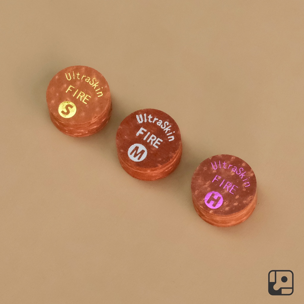 TS Pool|American Ultraskin Fire Red Pool Playing Cue Leather Head ...