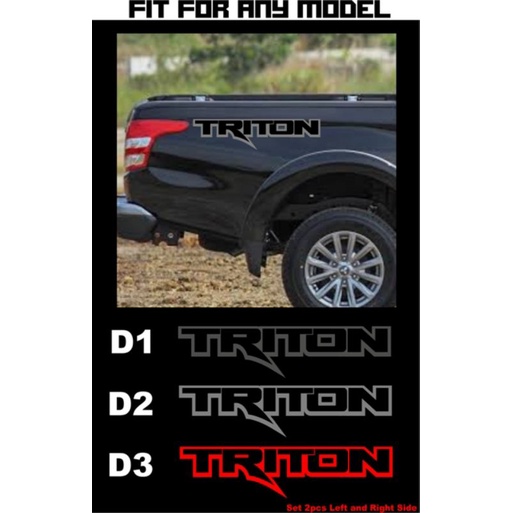 TRITON Sticker for Mitsubishi Strada Side Panel | Shopee Malaysia