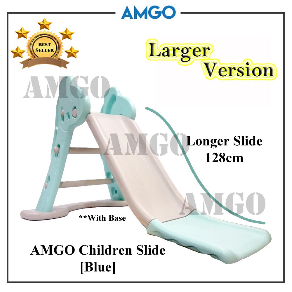 AMGO Children Slide Kids Slide & Base Indoor Outdoor Foldable Slide ...