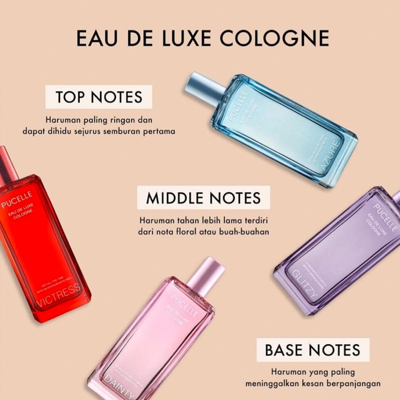 Pucelle Eau De Luxe Cologne 100ml Perfume Minyak Wangi Long Lasting ...