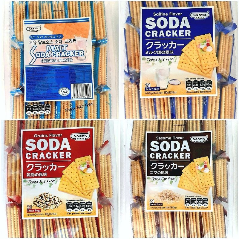 Sanwa Soda Cracker (21 packets) | Shopee Malaysia