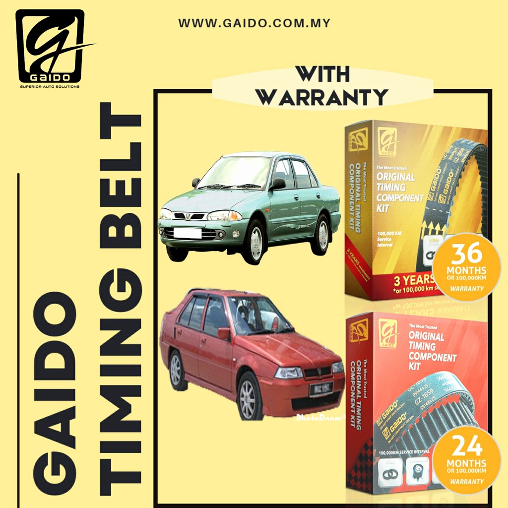 GAIDO Timing Belt Kit - Proton Saga 1.3, Saga 1.5, Saga 12V, Wira 1.3 ...