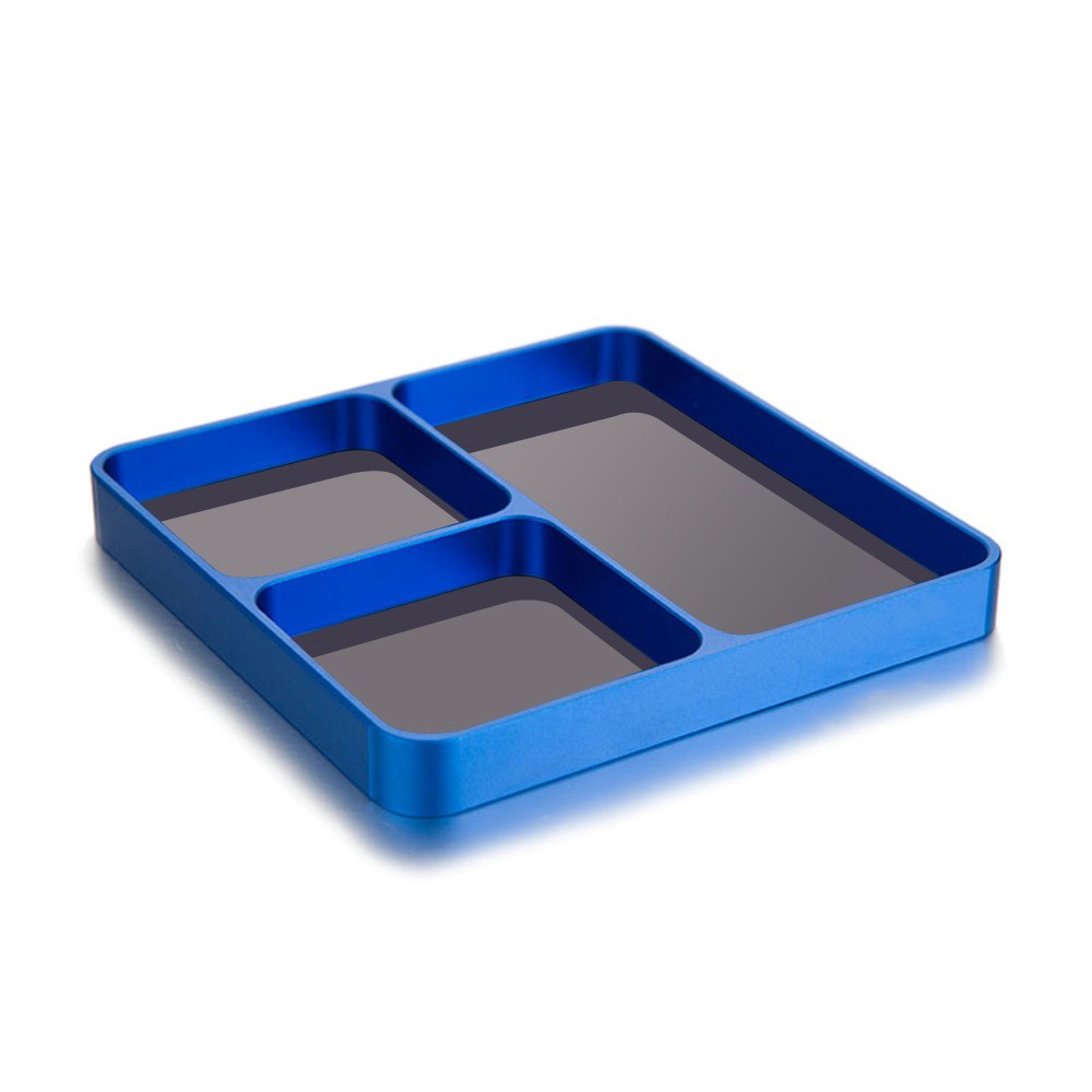 Magnetic Desktop Screws Tools Parts Tray Holder Storage Plate Box Case ...