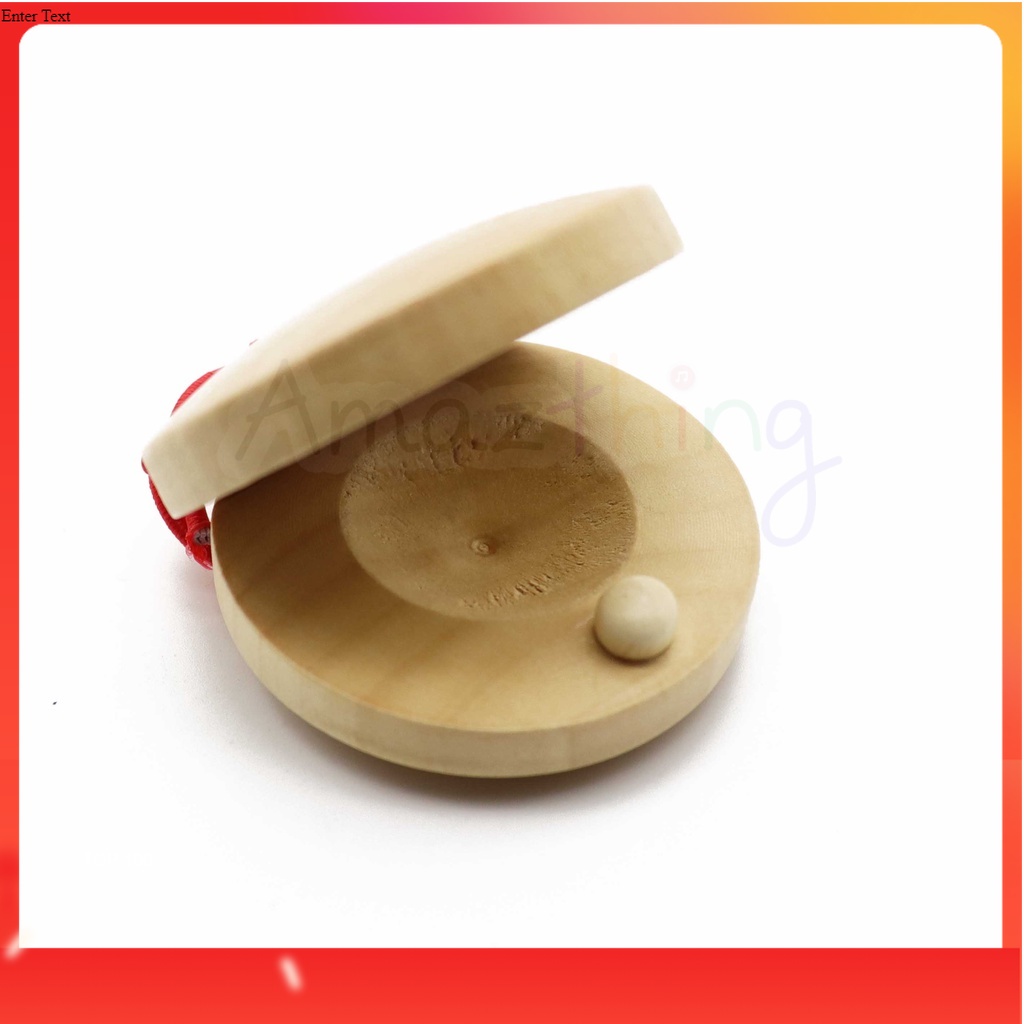 Amazthing 5.5cm Wooden Castanet/Kastanet 1pc Musical Toys Alat Muzik ...