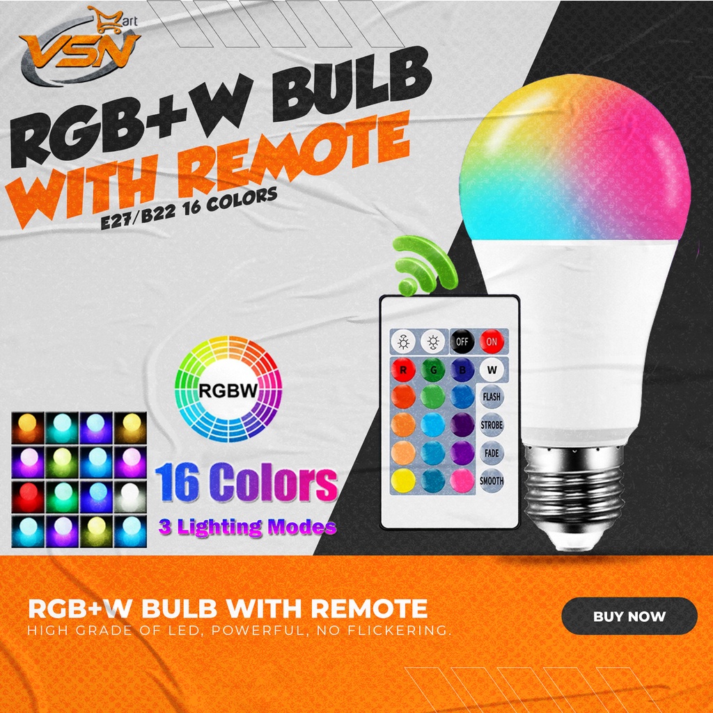 E27 LED Bulb Dimmable Colour Changing RGB Magic LED Bulb 85-265V LED ...