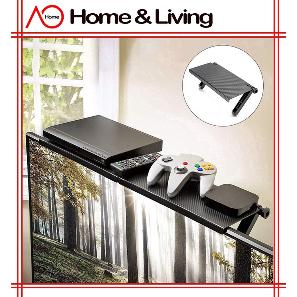 AO Home Screen Caddy TV Box Top Shelf Storage Bracket Stand Monitor ...
