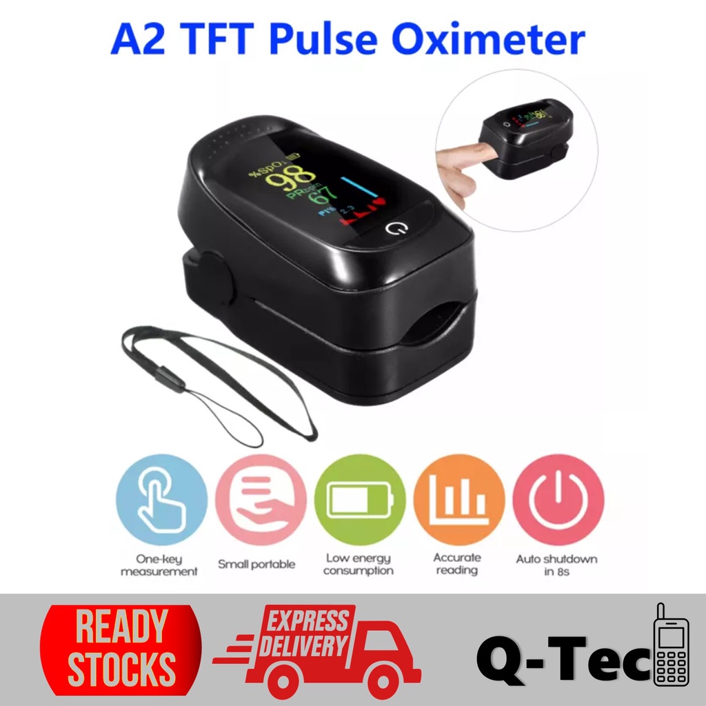 Oximeter TFT A2 Oximeter Monitor Finger Fingertip Pulse Oximeter Spo2 ...