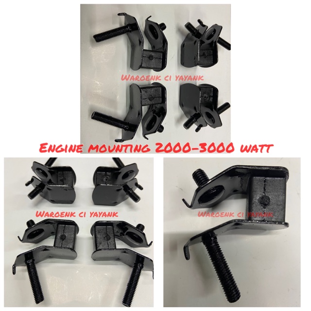 MESIN Mounting Engine Rubber Foot Generator Engine 2000-3000 Watt ...