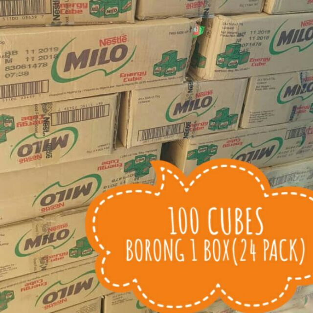MILO CUBE 100CUBE 1 BOX NEW PACK EXP 12/2025🔥🔥🍫🍫 | Shopee Malaysia