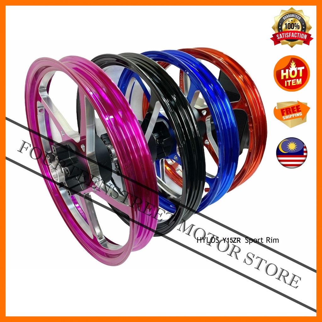 100% Original HYLOS Yamaha Y15 Y15Z Y15ZR Ysuku LC150 Racing Open Hub Sport Rim (5 Batang) 1.40 ...