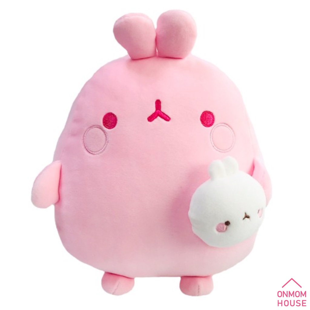 Molang and Piu Piu Plush Rag Rabbit Soft Doll Cushion 25cm | Shopee ...
