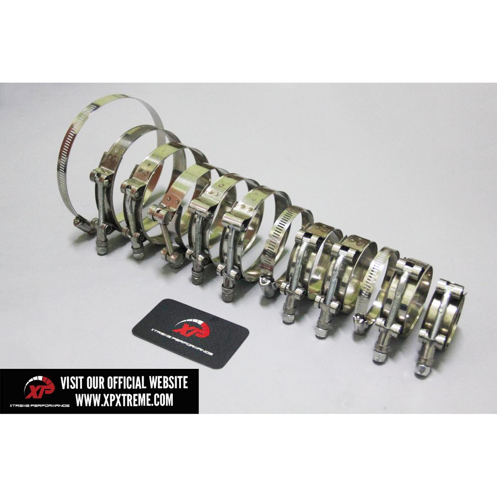 STAINLESS STEEL HOSE CLAMP CLIP FULL RANGE SIZE UNIVERSAL INTAKE ...