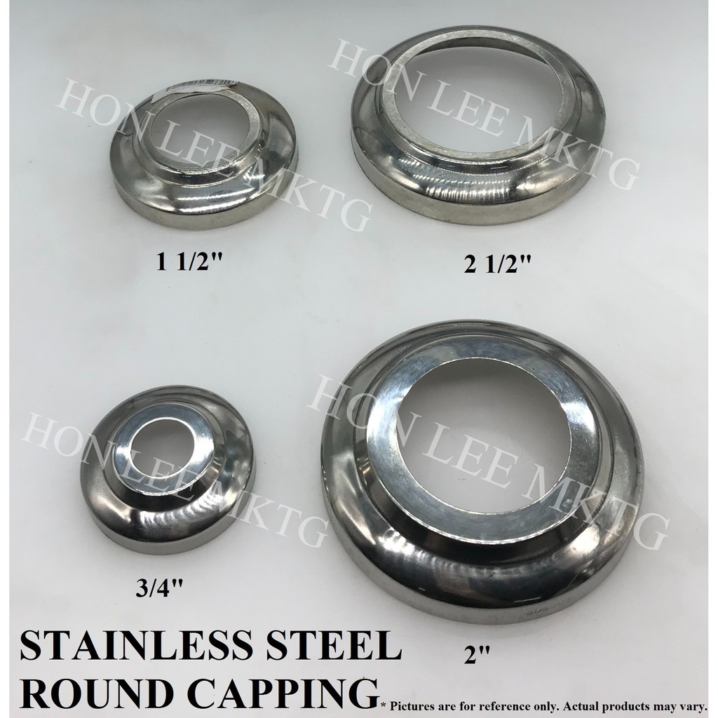 (*READY STOCK*) 3/4", 1 1/2", 2", 2 1/2" STAINLESS STEEL ROUND CAPPING ...
