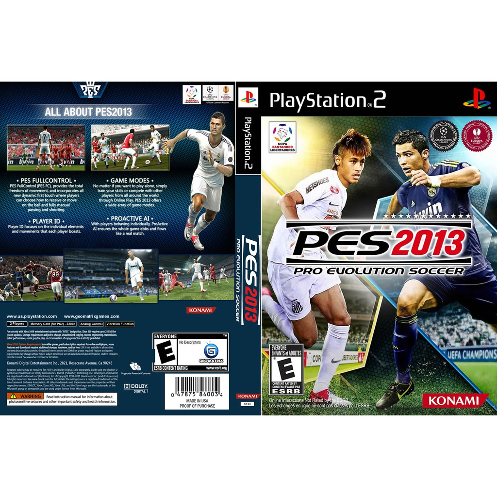 Pro Evolution Soccer PES 2013 (CD Games PS2) | Shopee Malaysia