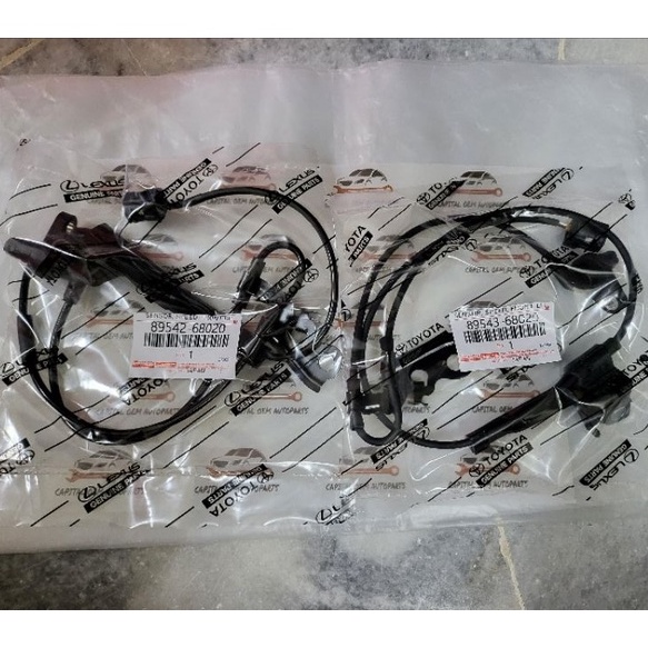 TOYOTA WISH ZGE20, ZGE21 ABS SENSOR (F/RH) 89542-68020 & (F/LH) 89543 ...