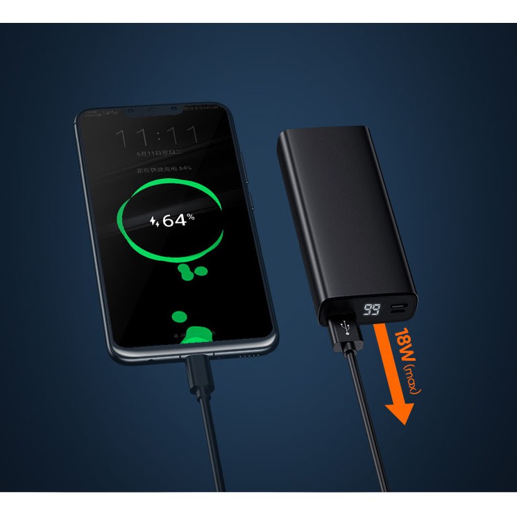 Power bank 10000mAh digital display fast charging mobile power bank ...