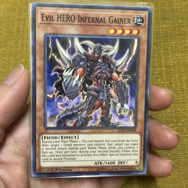 Yugioh Card! Evil Hero Infernal Gainer (N) | Shopee Malaysia