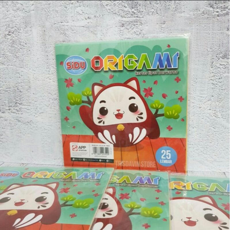 Single Side Color Origami Sidu Folding Paper | Shopee Malaysia