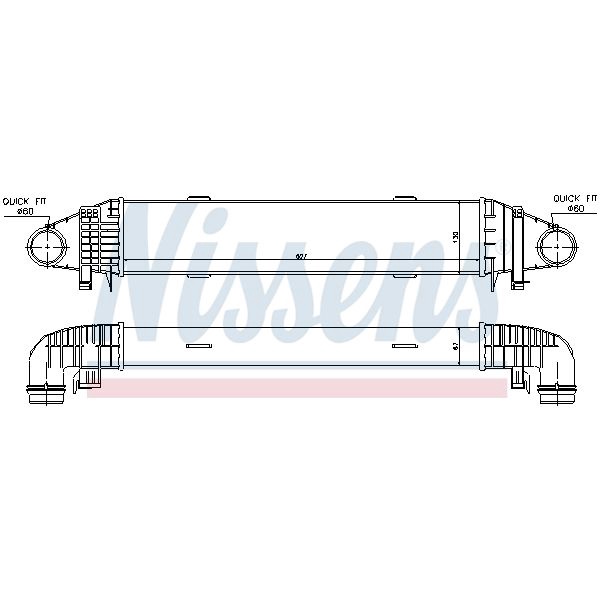 Mercedes Benz NISSENS Charger Intercooler W212 W204 W207 M271 CGI ...