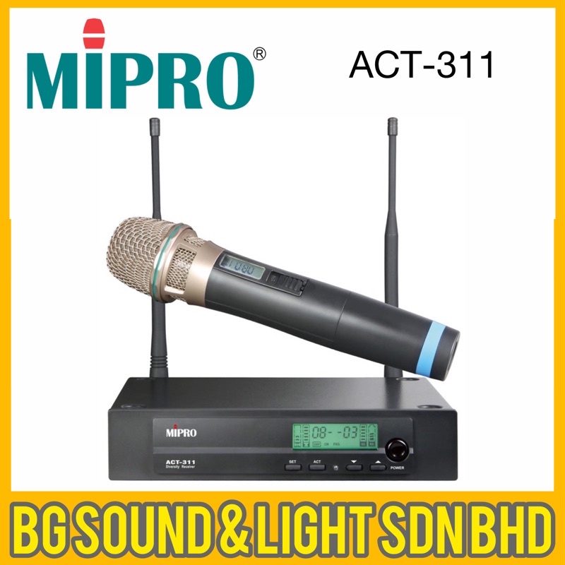 Mipro ACT311 HANDHELD UHF Wireless System | Shopee Malaysia