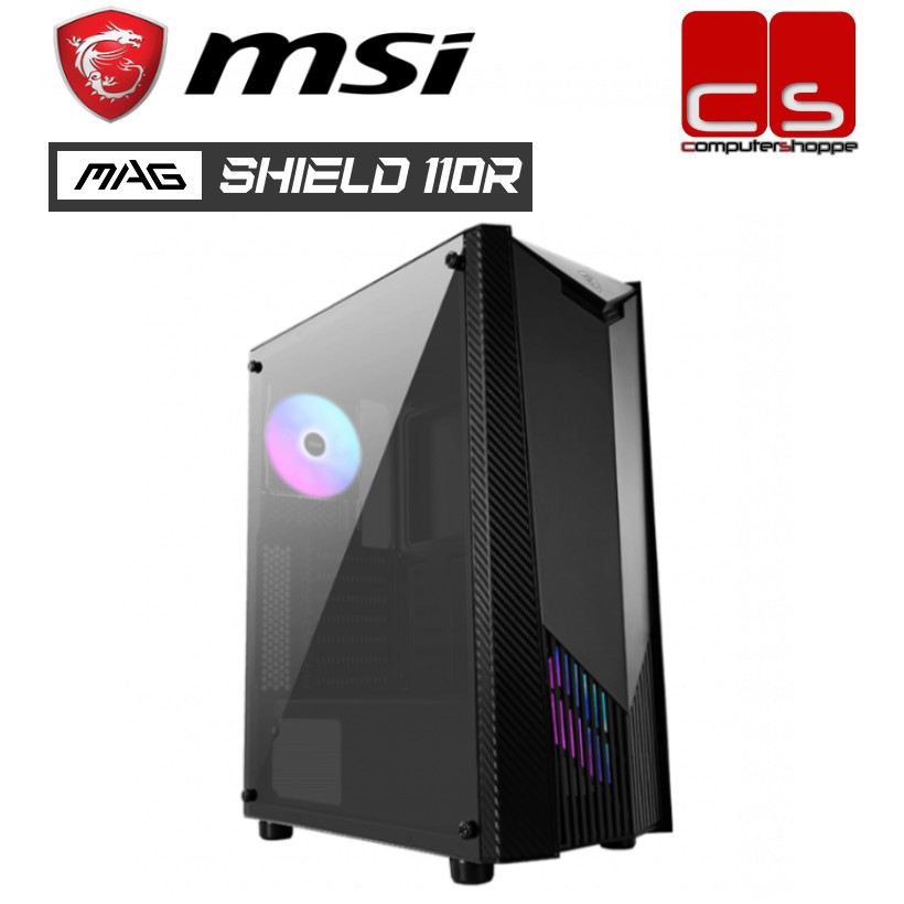 MSI MAG SHIELD 110R Mid-Tower ATX Gaming Casing | Shopee Malaysia