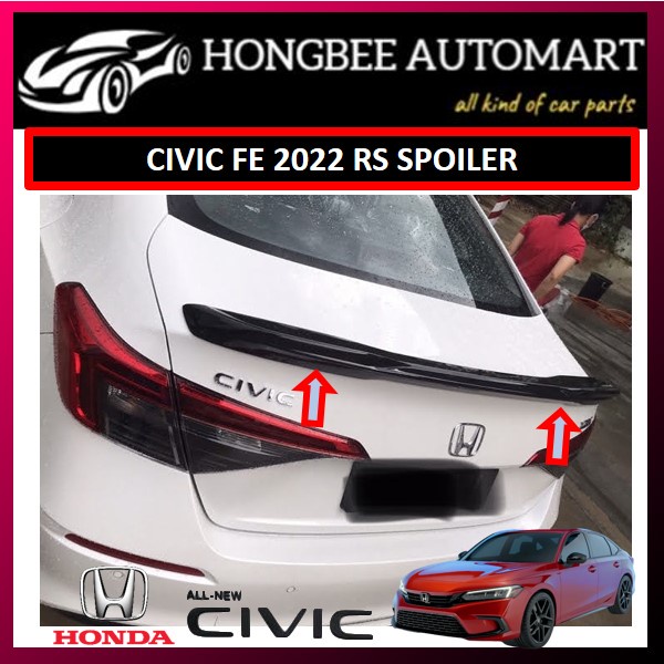 HONDA CIVIC FE 2022-2024 RS SPOILER, DUCKTAIL SPOILER, REAR SPOILER ...
