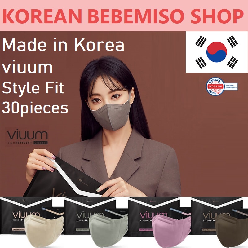 Dibuat dalam korea viuum Style Fit Classic Color mask 30 keping ...
