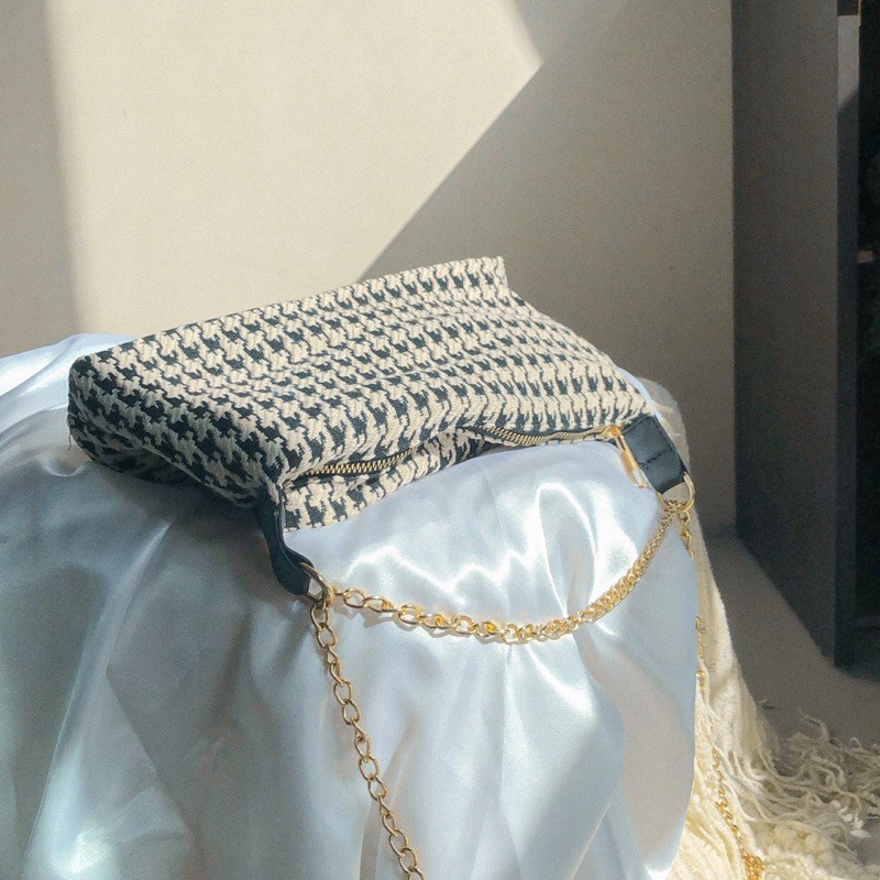 KOREA STYLE Handbag/pouch/sling bag GRID PATTERN 韩版 小众设计 千鸟格 包包 ...