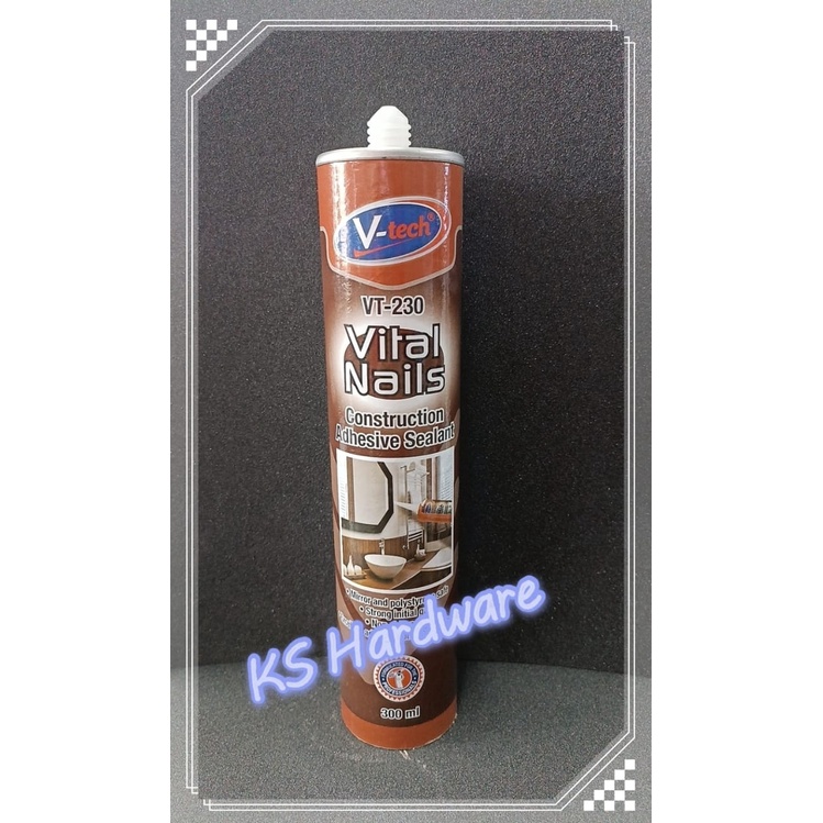 *READY STOCK* VT-230 V-TECH Vital Nails Construction Adhesive Sealant (300ML) | Shopee Malaysia