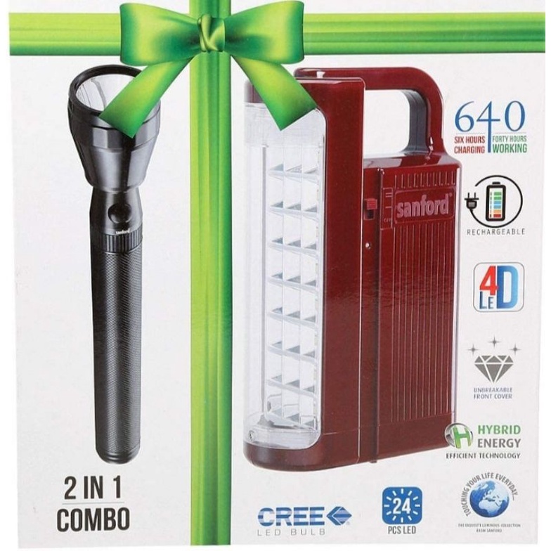 SALFORD SL-5001 RECHARGEABLE LED SEARCH LIGHT & EMERGENCY COMBO 2IN1 ...