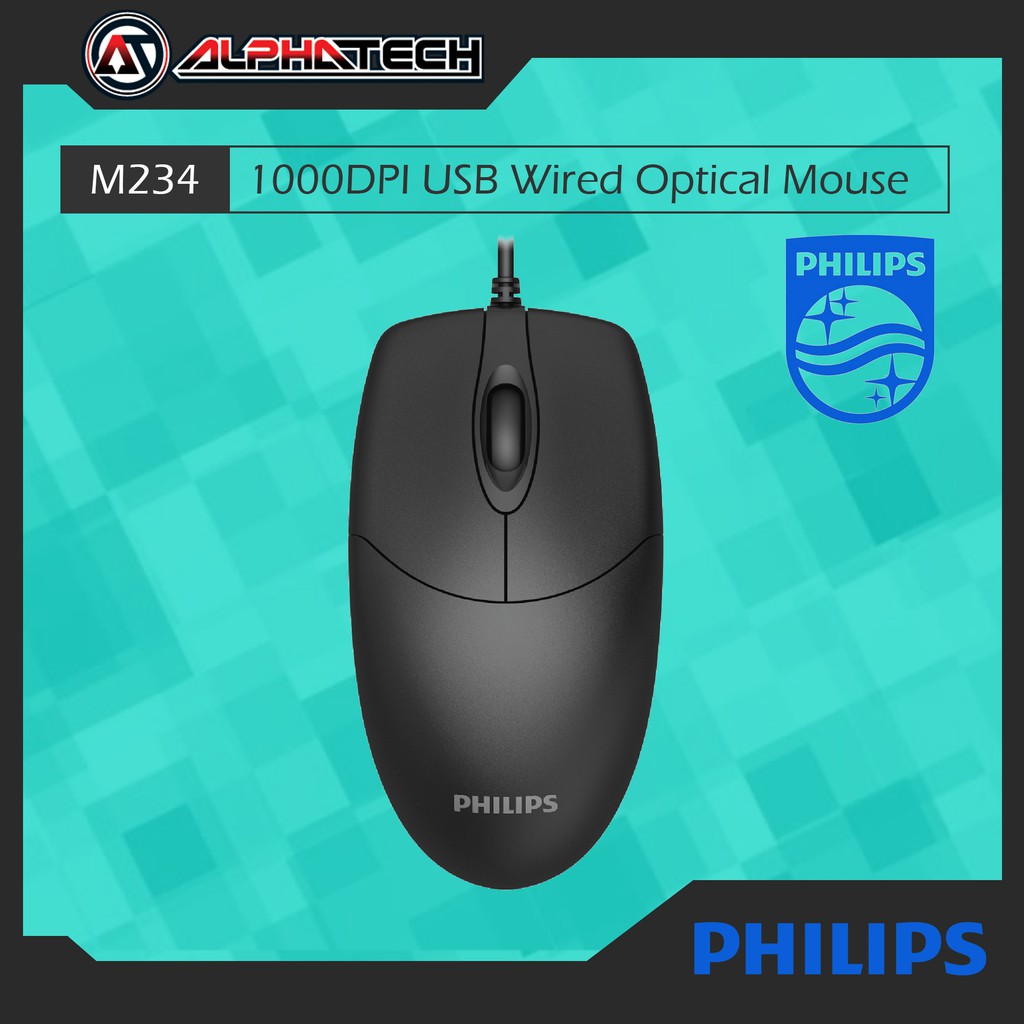 Philips M234 (SPK7234) USB Wired Optical Mouse | Shopee Malaysia
