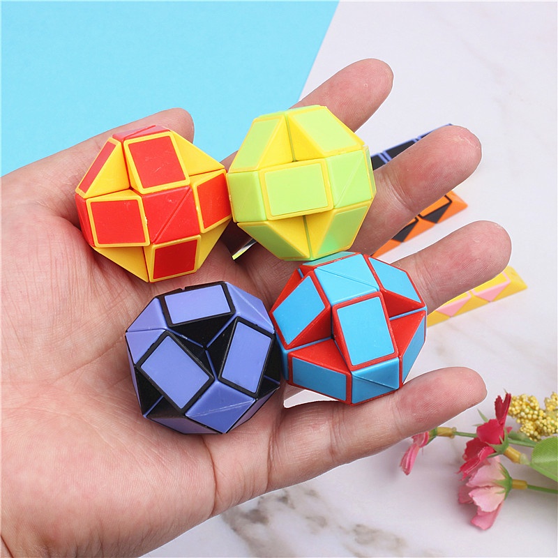 Fidget Snake Cube Twist Puzzle Magic Snake Sensory Toys Collection ...
