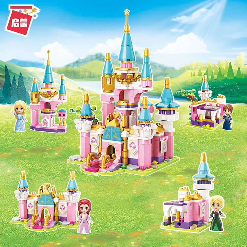 Enlighten 2613 Toys For Kids Girl Frozen Princess Leah Castle Building ...