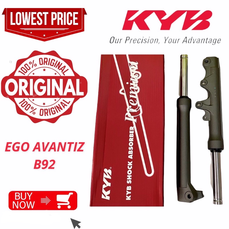YAMAHA EGO AVANTIZ (B92) 100% ORIGINAL KYB FRONT FORK SET / DAMPER ASSY / FORK DEPAN / ABSORBER ...