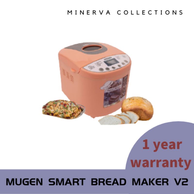 MUGEN Automatic Smart Bread Maker V2, Bread Oven, 1000Gram Loaf, 1 Year ...
