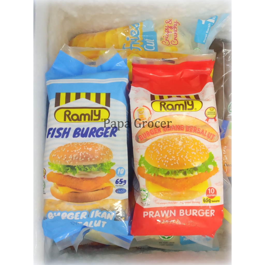 Ramly Burger Udang Bersalut-65g per pcs x 10 pcs/per pack | Shopee Malaysia