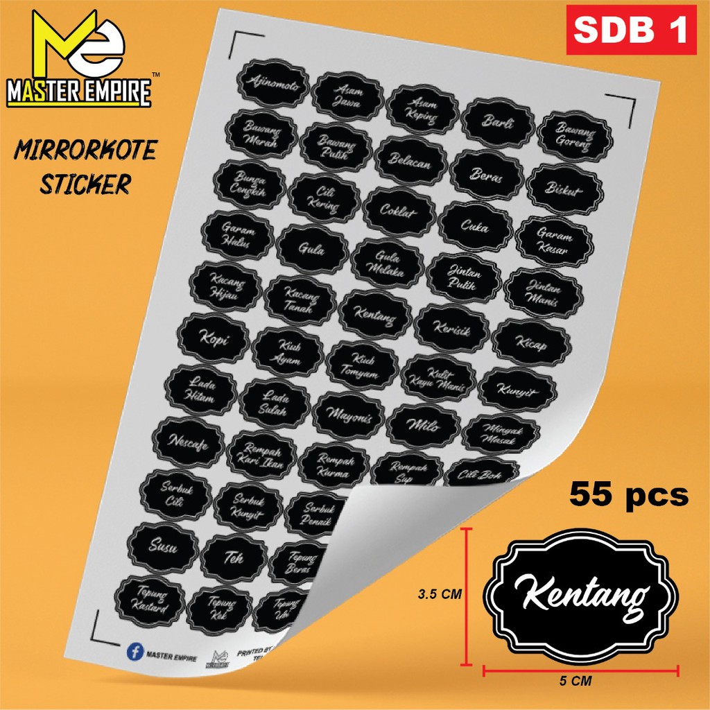 Sticker Label Dapur 🍽 Kitchen Label Sticker 🔥 Hot item🔥 | Shopee Malaysia