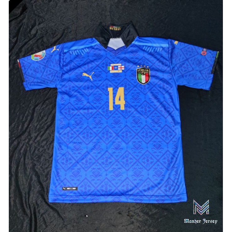 Italian Final Euro 2021 Jersey Full Custom Printing | Shopee Malaysia