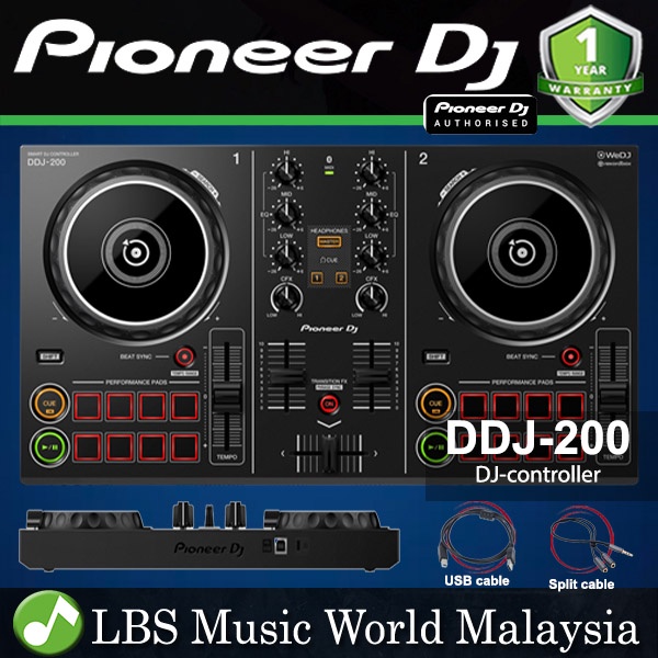 Pioneer DJ DDJ-200 2 Channel Smart DJ controller (DDJ200 DDJ 200) | Shopee Malaysia
