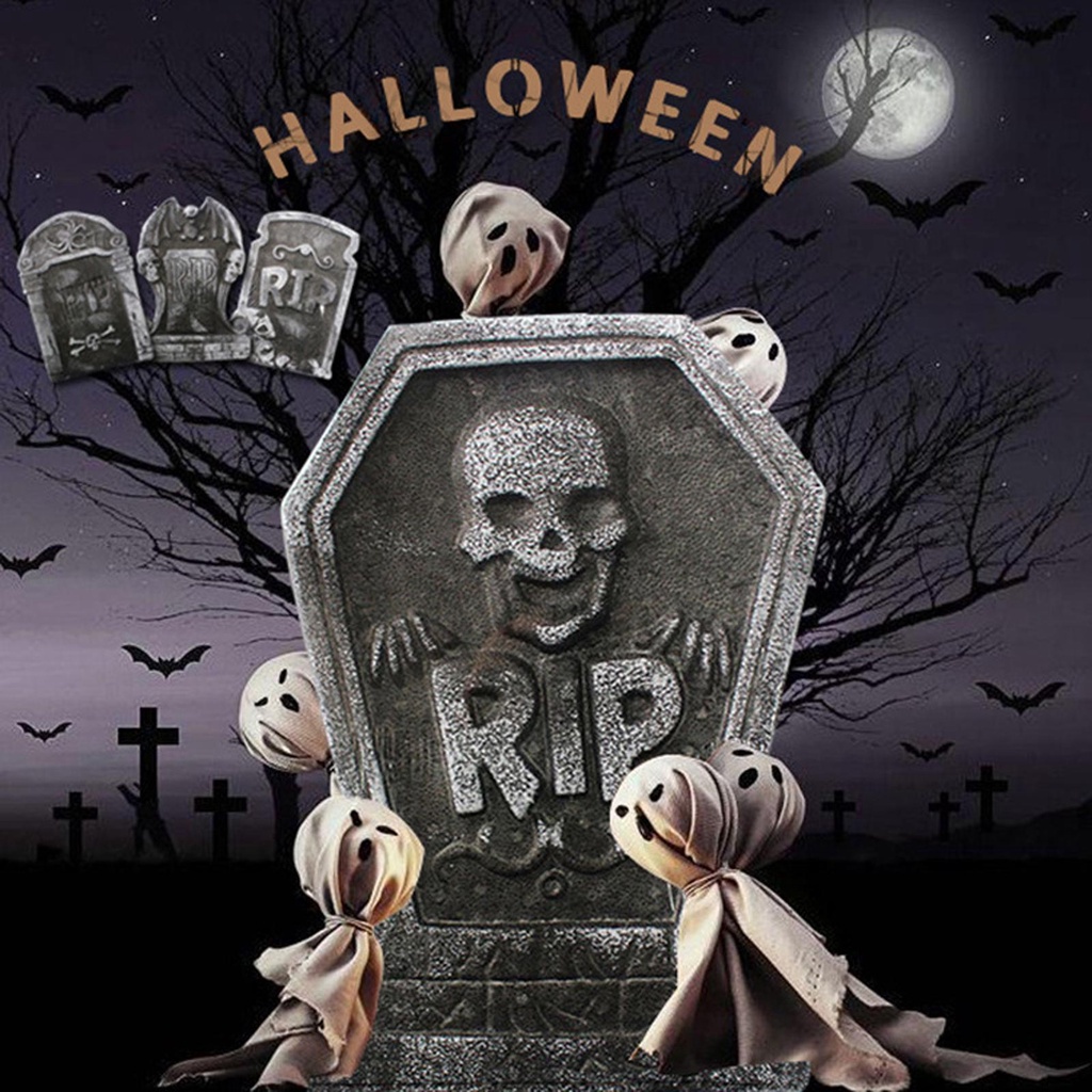 Halloween Tombstone Decoration Party Zombie Grave Ornament | Shopee ...