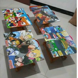 KAYU Folding Study Table Wooden Children's Study Table Character Study ...