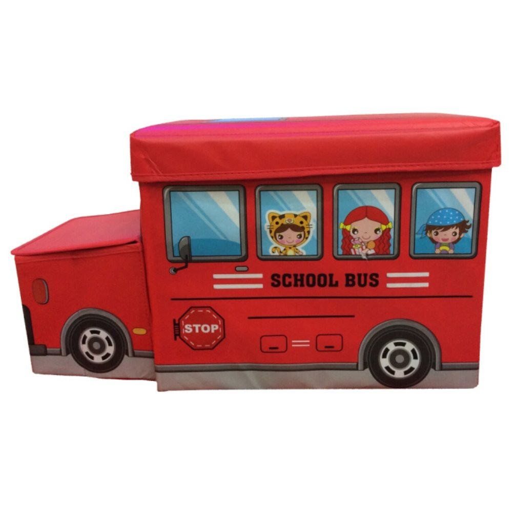 Bus Storage Box (Red) | Shopee Malaysia